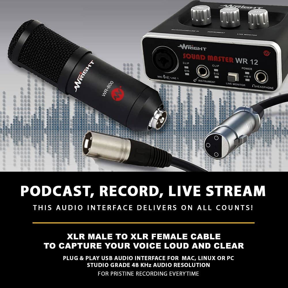 COMBO Pack – Wright WR BM 800 USB Condenser Microphone with Audio ... COMBO Pack – Wright WR BM 800 USB Condenser Microphone with Audio ...